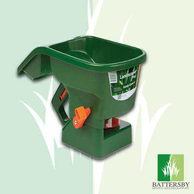 Hand held grass seed and fertiliser spreader
